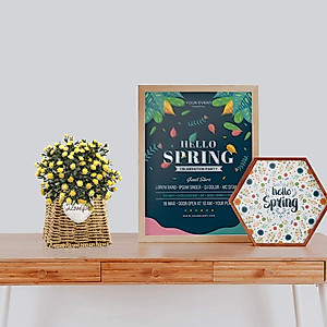 LoveniMen Artificial Mini Flowers, Gypsophila Plastic Plants Fake Flowers Wedding Bridal Bouquet Party Indoor Outdoor DIY Home Garden Verandah Corridor Table Arrangements Decoration Yellow - 20 pcs