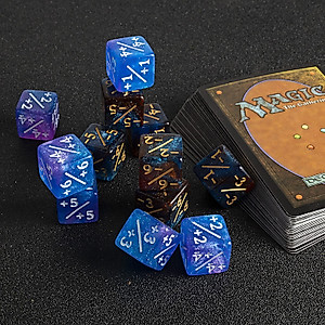 24 Pieces MTG Counter Dice Magic The Gathering Counters +1/+1 Buff Dice Sets Life Tokens Commander Deck for TCG Cards Gaming MTG Accessories