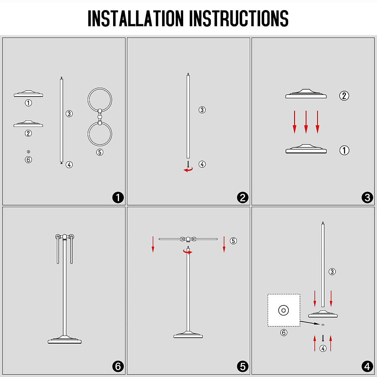 BGL Hand Towel Holder Stand for Bathroom, Hand Towel Stand for Bathroom Counter, Free Standing Towel Racks for Bathroom with Weighted Base,Matte Black