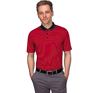 Three Sixty Six Quick Dry Golf Shirts for Men - Moisture Wicking Short-Sleeve Casual Polo Shirt