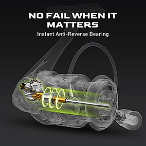 HANDING M1 Spinning Reel, Freshwater Fishing Reels Spinning, 9+1 Ball Bearings, 26.5LBs Max Drag, 5.2:1 Gear Ratio, Graphite Frame, CNC Aluminum Spool, 500 to 5000 Series, Handle Interchangeable