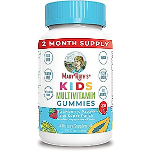 Kids Multivitamin Gummies & Liquid Iron for Children Ages 1-3 Bundle by MaryRuth | Made with Organic Ingredients | Immune Support | Iron Supplement for Toddlers | Vegan | Non-GMO | Gluten Free.