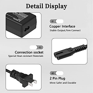 65W Laptop Charger for Toshiba Satellite C55 L510 C655 C850 L755 C855D NB15T P55 P55W CL15T S55;Toshiba Portege Z30 R835 Satellite Radius 11 14 15 Power Supply Cord 19V 3.42A