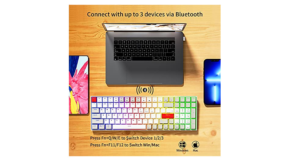 Newmen GM1000 Wireless Mechanical Gaming Keyboard