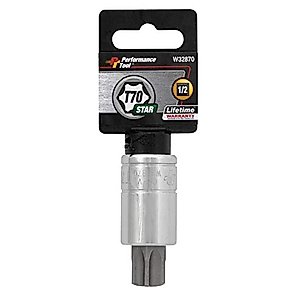 Performance Tool W32870 Star Bit Socket, 1/2-Inch Drive