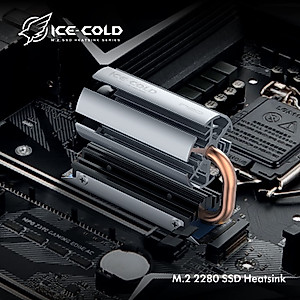 ineo M.2 2280 PCIe 5 SSD Rocket Heatsink Built with PWM Cooling Fan [M9]