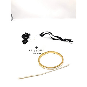 Kate Spade New York Spot The Spade Hinged Bangle Bracelet White