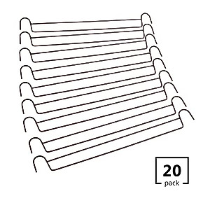 Pant Hangers for Rolling Pants Trolley 20 PCS, Bronze (Only Hangers)