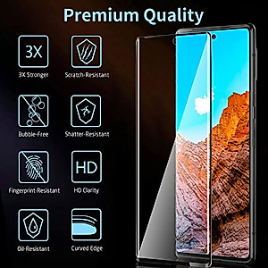 [2+2 Pack] Screen Protector, 9H Tempered Glass, Ultrasonic Fingerprint Compatible, 3D Curved, HD Clear Scratch Resistant for Google Pixel 7 Pro 5G Glass Screen Protector