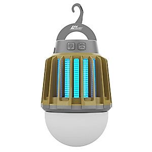 Wisely Bug Zapper Outdoor Electric, USB-C Rechargeable Mosquito Killer Lantern Lamp, Portable Insect Electronic Zapper Indoor Trap, with LED Light, 3-Pack (Multi Color)