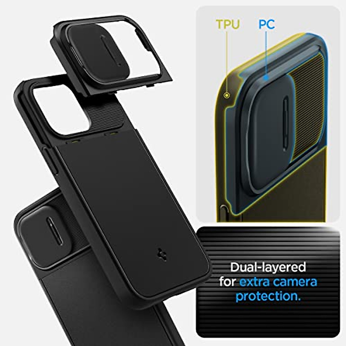 Spigen Optik Armor (MagFit) Compatible with MagSafe Designed for iPhone 14 Pro Max Case (2022) - Black