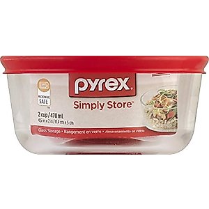 Pyrex 1069619 Round Storage Container With Lid 1 Unit