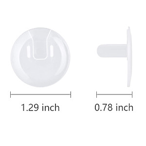 Outlet Plug Covers, Kmeivol 36 Pack Baby Proof Outlet Covers, Durable & Steady Baby Proofing Outlet Covers, Reassured Electrical Outlet Cover Plates, White Insulated Plastic Outlet Cover