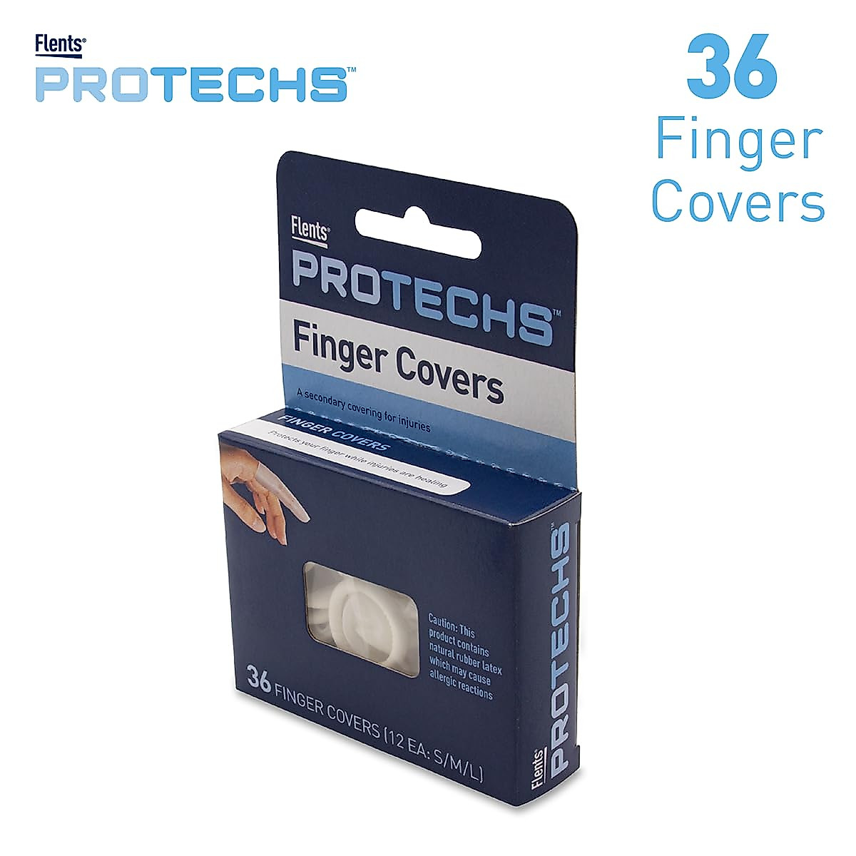 Flents First Aid Finger Cots, Protects Finger While Healing From Injury, 36 Count