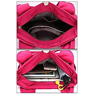 Collsants Nylon Lightweight Handbag for Women Waterproof Tote Shoulder Purses Bag