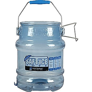 San Jamar Shorty Saf-T-Ice Commercial Ice Tote, 5 gal, (1 Pack)