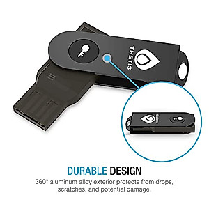 FIDO2 Security Key [Folding Design] Thetis Universal Two Factor Authentication USB (Type A) for Multi-Layered Protection (HOTP) in Windows/Linux/Mac OS,Gmail,Facebook,Dropbox,SalesForce,GitHub