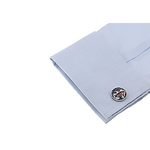 MRCUFF Seal America American Eagle USA President POTUS Pair of Cufflinks in a Presentation Gift Box & Polishing Cloth