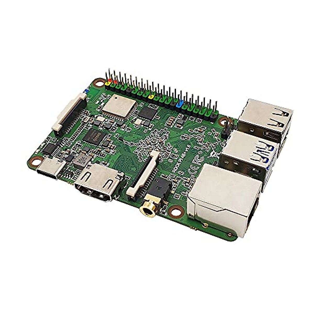 youyeetoo Rock PI 4 Model B SBC Basc RK3399 OP1 Onboard WLAN Bluetooth 5.0 (Rock Pi 4 Model B Plus 4GB LPDDR4 RAM onboard 64GB EMMC)