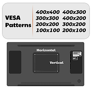 Fulifix No Stud Drywall TV Mount, No Drill TV Wall Bracket for Most Brands 22-55 Inch TVs, Studless TVs Wall Mount Holds up to 100 lbs - Easy Installation with Bubble Level