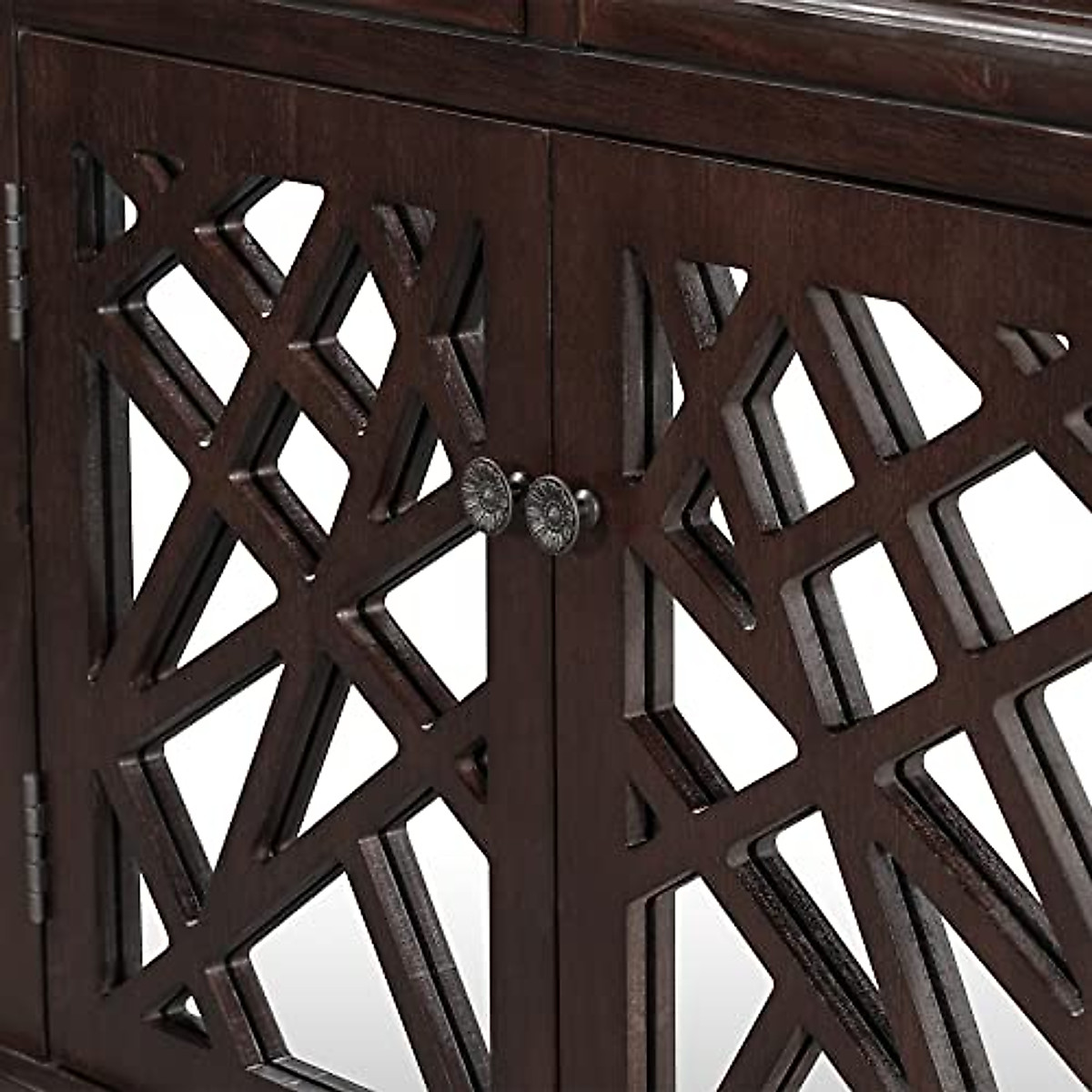 Rhomtree 30.3'' Kitchen Sideboard Buffet with Doors, Drawers and Adjustable Shelf, Storage Cabinet Wood Accent with Durable Wooden Build Large Storage Space Buffet Ample Storage Space (Brown)