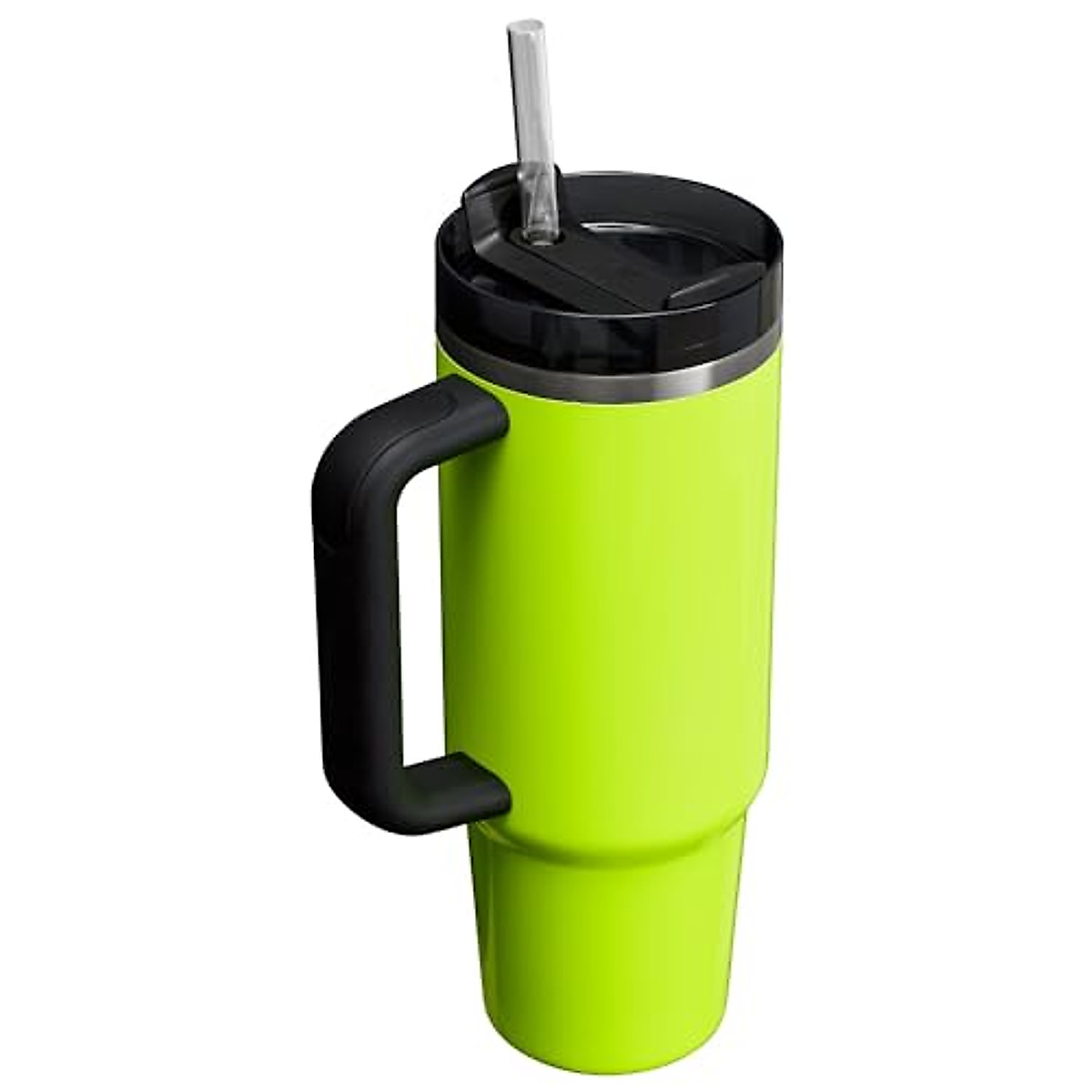 STANLEY Quencher H2.0 FlowState Stainless Steel Vacuum Insulated Tumbler with Lid and Straw for Water, Iced Tea or Coffee, Smoothie and More, Neon Yellow, 30 OZ