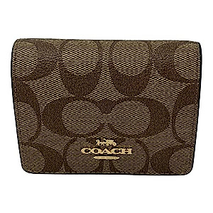 Boxed Mini Wallet On A Chain In Blocked Signature Canvas