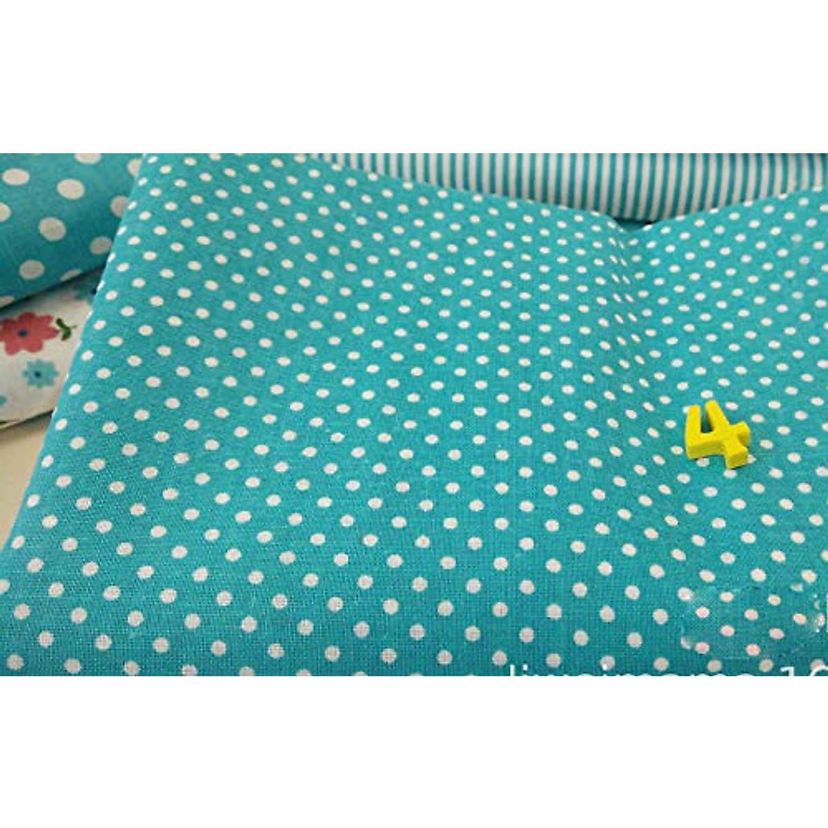 Egurs 7pcs/set Cotton Fabric For Sewing Quilting Patchwork Home Textile Pink Series Tilda Doll Body Cloth - Lake Blue Series 50 50