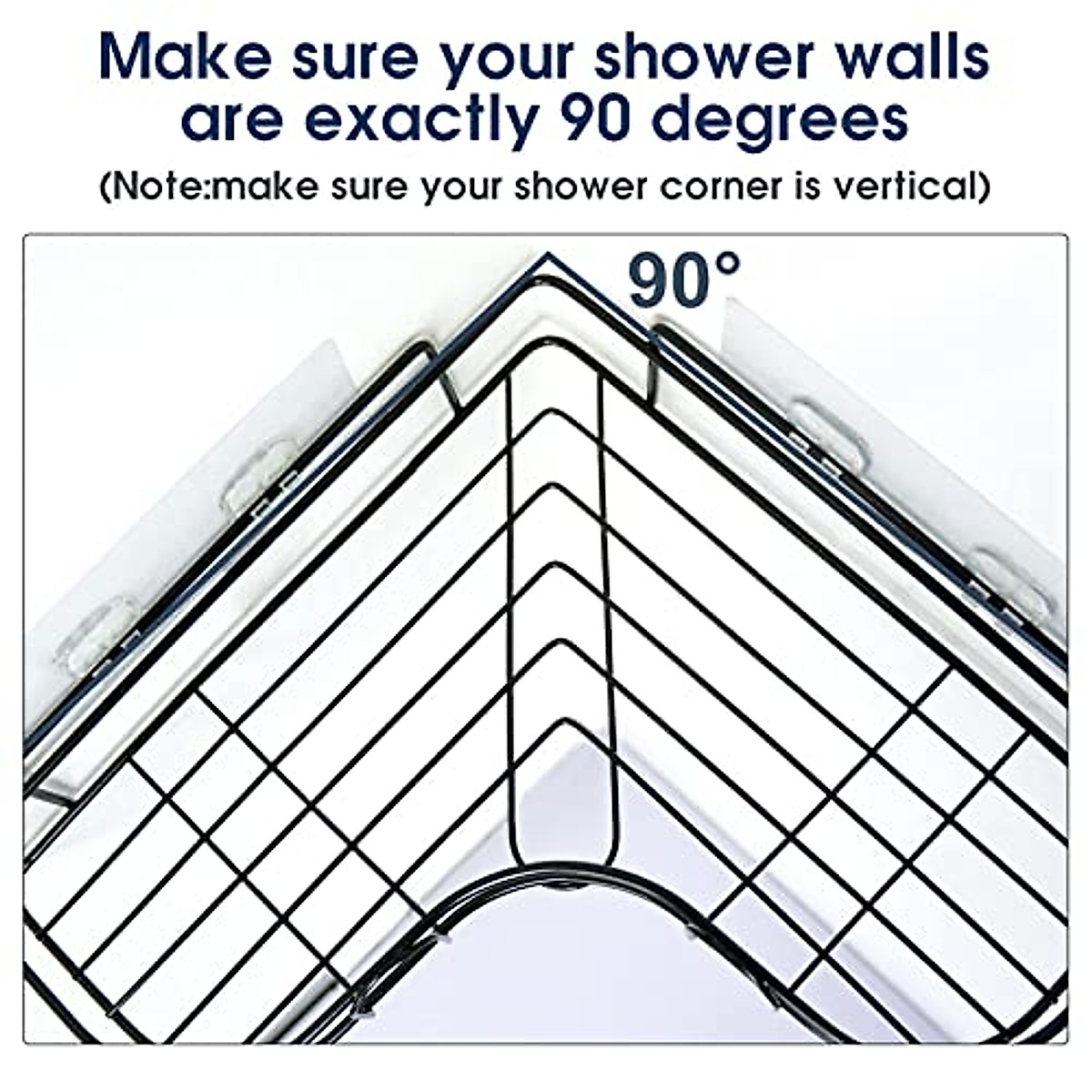 ADORAMOUR Corner Shower Caddy Set -2 Pack Bathroom Organizer with Soap Dish, Adhesive Storage Rack for Toiletries, Shower Shelf Drill-Free or Drilling Install Options Shampoo Holder, Black
