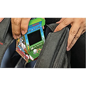 My Arcade All Star Stadium Nano Player- Portable Mini Arcade Machine with 207 Retro Games, 2.4" Screen, Green, Tiny Arcade