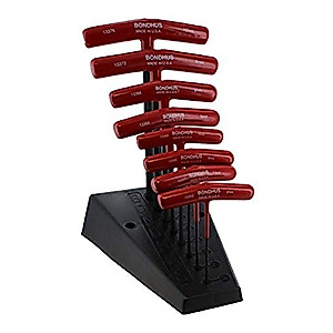 Bondhus 13389 Set of 8 Hex T-handles w/Stand, sizes 2-10mm