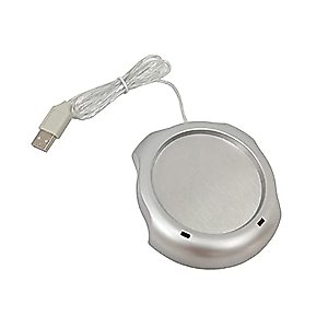 FixtureDisplays® USB Mug (Up to 2.9" Diameter Mugs) Warmer for Office, Home Use, Desktop Heated Coffee & Tea 16775