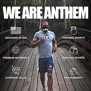 Anthem Athletics Infinity Muay Thai Shorts - Kickboxing Short Boxing Trunks for Men & Women - Black G2 - Small