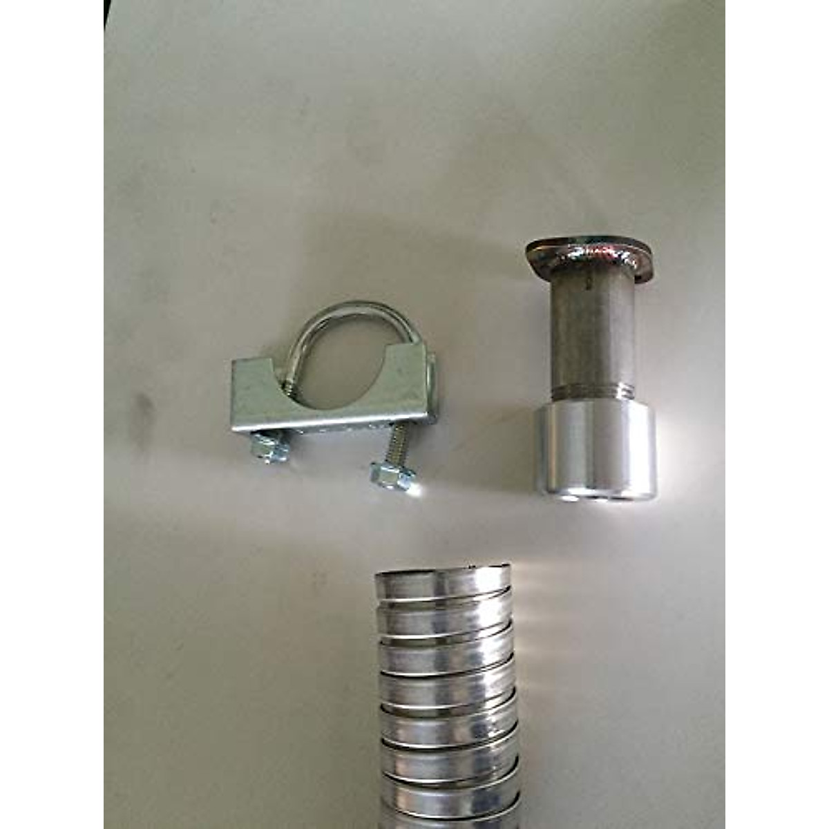 GenExhaust compatible with Honda EU6500iS/EU7000iS Generator 1-1/2" steel exhaust extension 2 foot length