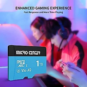 INLAND Micro Center Performance 1TB microSDXC Card, A2 Micro SD Card, UHS-I C10 U3 V30 A2 4K UHD Video Flash Memory Card with Adapter for Smartphones, Tablets, Drones and Action Cameras (1TB)