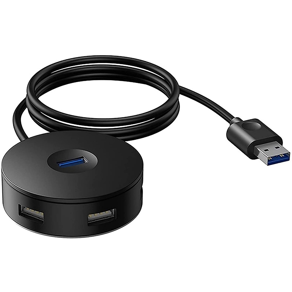 USB 3.0 4-Port USB Hub 5gbps Adapter USB Type C Hub Computer Pc for MacBook Huawei Type C USB 3.0 Hub (Type C,Black) (Type C,Black)