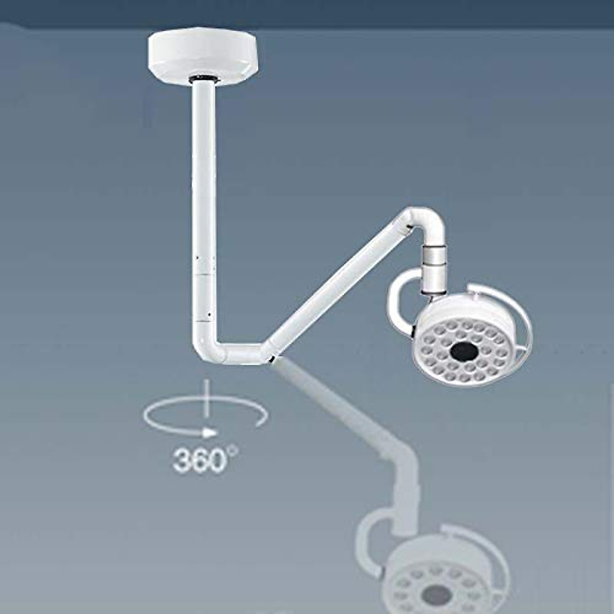 72W Hanging LED Surgical Exam Light Shadowless Lamp Pet Surgery Dental Department 24 Super Beads