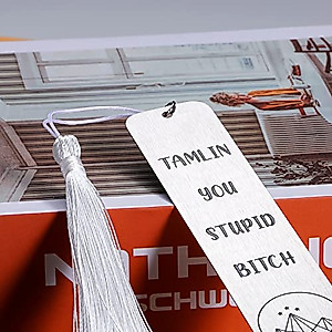 Funny Bookmark for Women Bookish Bookmark Gift Tamlin You Stupid Bitc Book Lover Gifts for Bookish Reader Fans Friends Book Accessories Adult Bookmark Reading Graduation Birthday Christmas Gifts