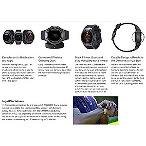 Samsung Gear S2 Wi-Fi Smartwatch - Fitness Tracker - Dark Gray (Renewed)