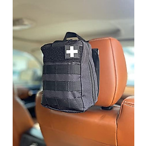 SMD Trauma Kit Feat: 3 Tourniquets 3 Bandages 3 Gauze 3 Emergency Blankets Shears Gloves Easy Instruction Card