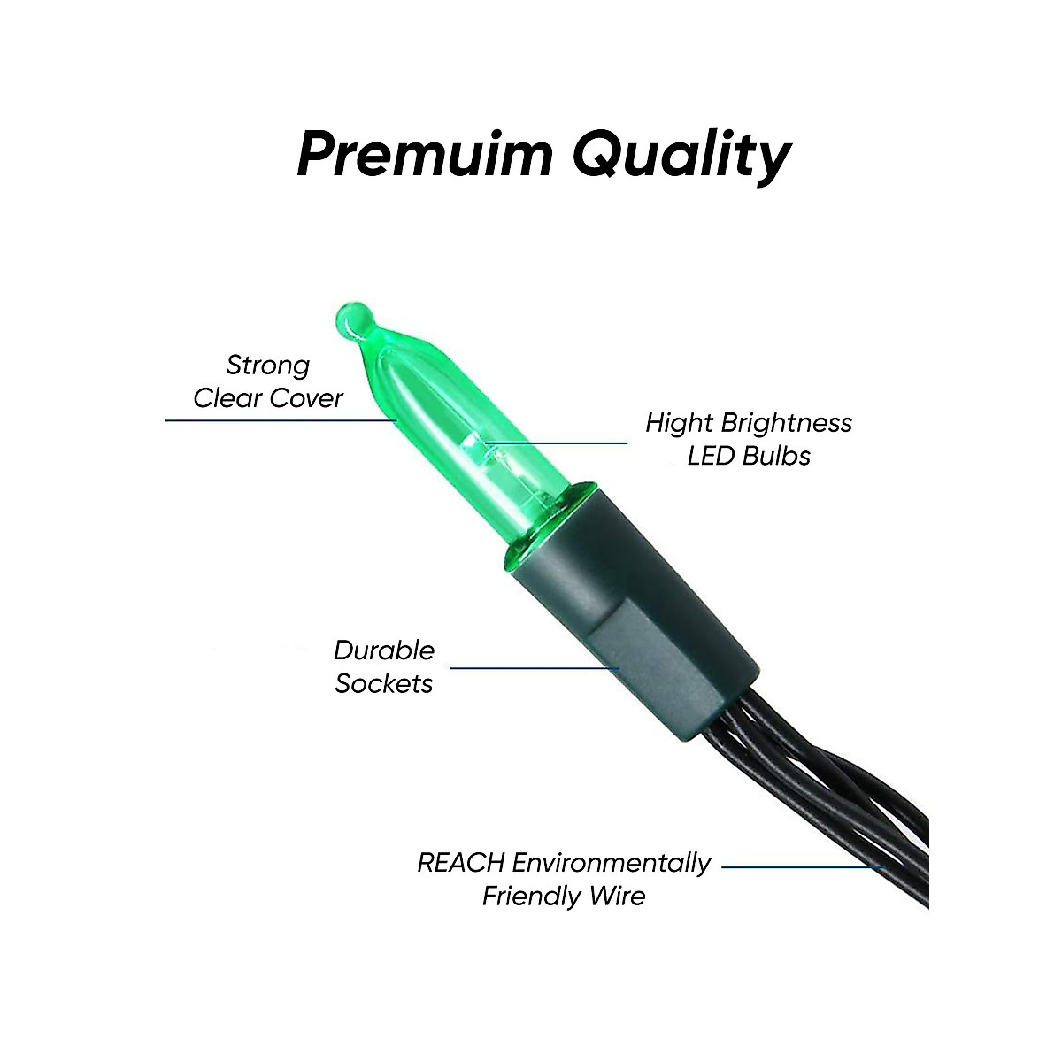 Twinkle Star Outdoor Christmas Lights Battery Operated 50 LED Mini String Light with 8 Modes, 16ft Waterproof Fairy Lights for Garden Xmas Tree Wedding Wreath Party Decoration (Warm White, 2 Pack)