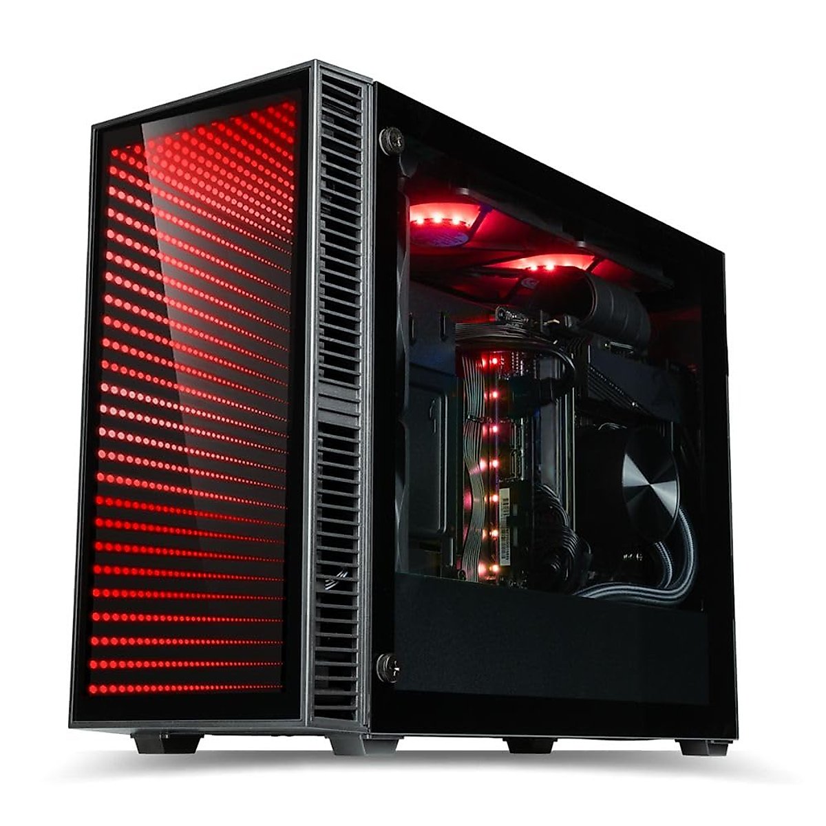 Continuum Mini Gaming Desktop - NVIDIA GeForce RTX 4070 Super 12GB, AMD 8-Core Ryzen 7 8700F CPU, 32GB DDR5 RAM, 1TB Gen4 NVMe SSD, WiFi 6, Windows 11 Home - Tiny Liquid Cooled RGB Gamer Computer