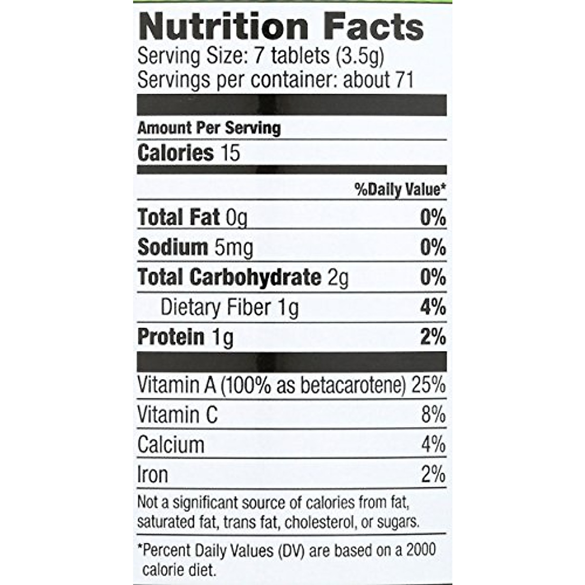 PINES Organic Alfalfa, 500 Count Tablets