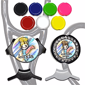 Super Hero Nurse or Doctor Stethoscope Tag (5 Color Design Choices) - Adjustable Tube Steth Id Personalized with Name, Monogram, Occupation Title - Woman Gift