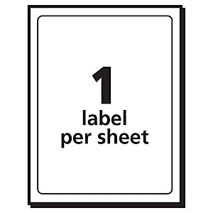 Avery Removable Labels, 4" x 6" Blank Labels, Laser/Inkjet Printable Labels, 40 Labels per Pack (5454)