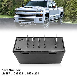Hazard Warning LED Flasher Relay Turn Signal Relay Module Replace LM487 10383321 Fit for GM GMC Chevrolet, Fix Hyper Flash