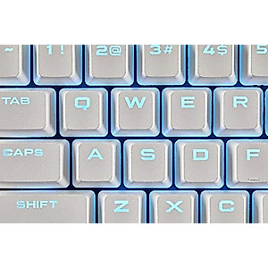 CORSAIR Gaming PBT Double-shot Keycaps Full 104/105-Keyset - White