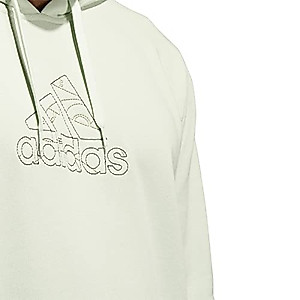 adidas Men's Embroidery Graphic Hoodie, Linen Green, Medium
