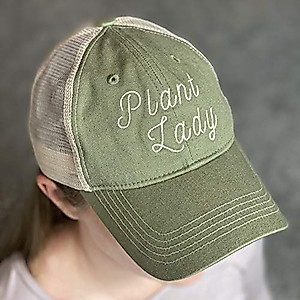 UP THE MOMENT Plant Lady Hat, Plant Lady Gift, Succulent Plants Gift, Garden Gifts for Women, Plant Lover Gifts, Plant Gift, Gifts for Gardeners Women, Plant Gifts for Women Olive, Khaki