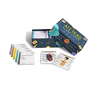 ATI TEAS 7 Flashcards - TEAS Test 7th Edition 2024-2025 Study Guide Nursing, Includes Practice Test Questions with Explained Answers for The Test of Essential Academic Skills Edition 7